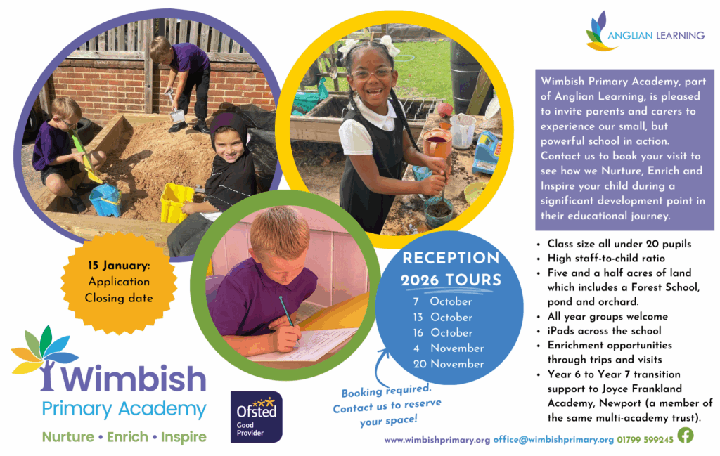 Reception 2026 Tours – Wimbish Primary Academy